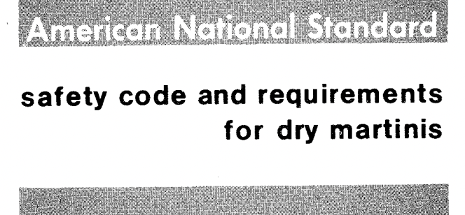 Martini Culture: the 1966 Martini standard code – The Martini Hour